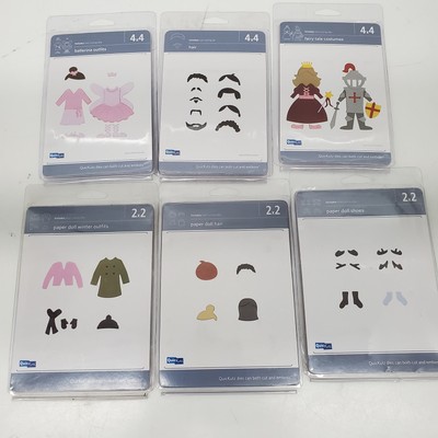 Lot of 6 QuicKutz Embossed Cutting Die Packs for Paper Dolls | eBay