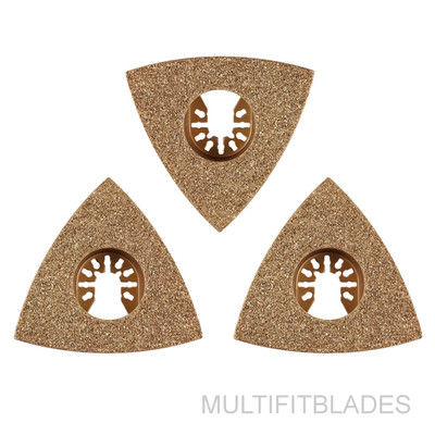 3 x Triangular Multi-Tool Carbide Rasp - Rockwell Sonicrafter Hyperlock ...