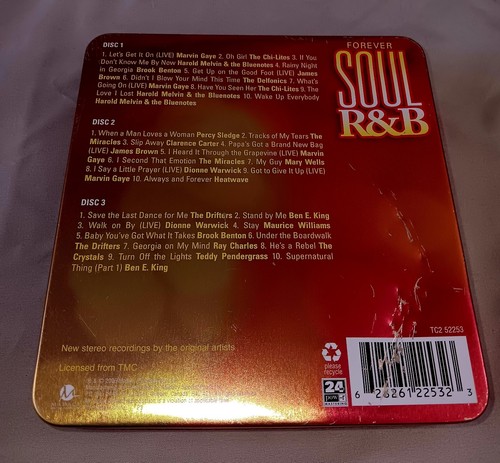 Forever Soul R&B Special Edition Embossed Tin Box 3 CD Set Various ...