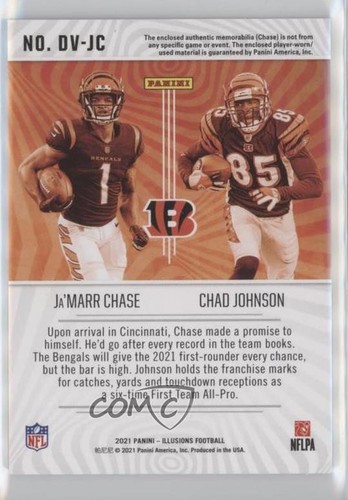 2021 Panini Illusions Deja Vu Chad Johnson Ja'Marr Chase #DV-JC Rookie ...
