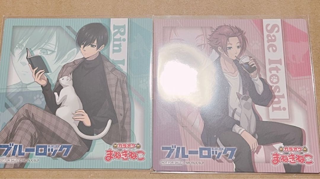 Blue Lock Itoshi Rin Itoshi Sae Maneki Neko Coaster Instant Buy | eBay