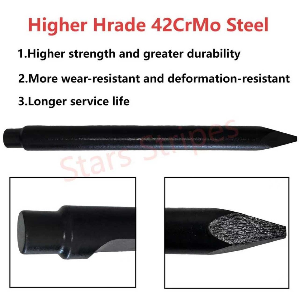 Breaker Bit Chisel Point Hydraulic Jack Hammer for 0.8T-2.5T Breaker ...