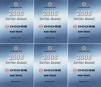 Dodge Ram Truck 1500/2500/3500 Srt-10 Diesel 2008 Shop Manual Paper ...