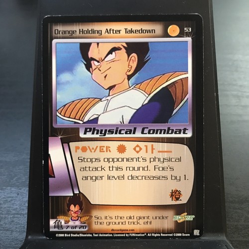 2000 Score Dragon Ball Z DBZ CCG Saiyan Saga Orange Holding After ...