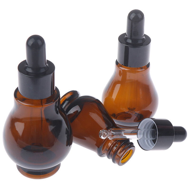 10/20/30ml Empty brown Glass Dropper Bottles with Pipette for ...