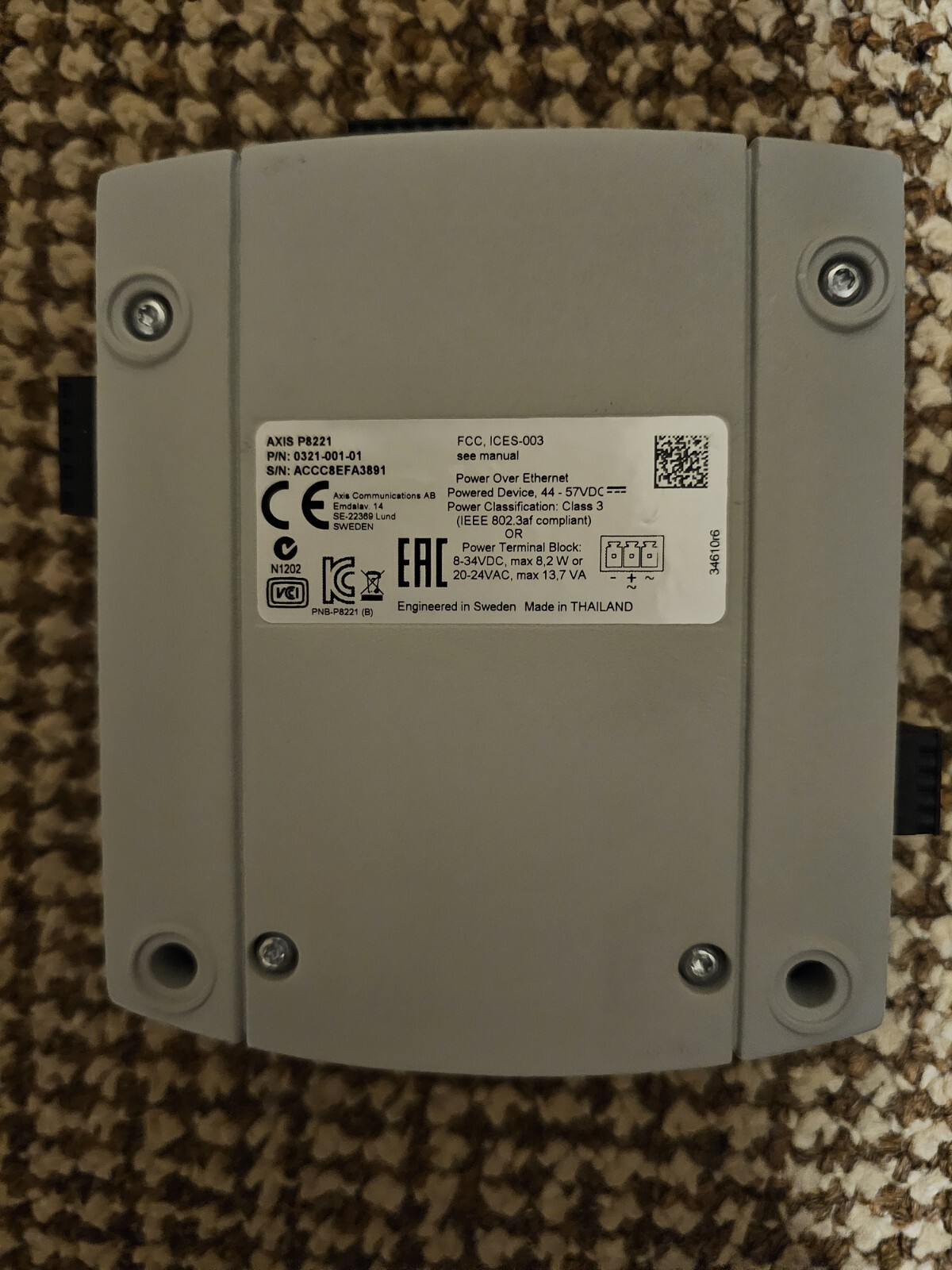 Axis P8221 Network I/O Audio Sensor PIR module for sale online | eBay