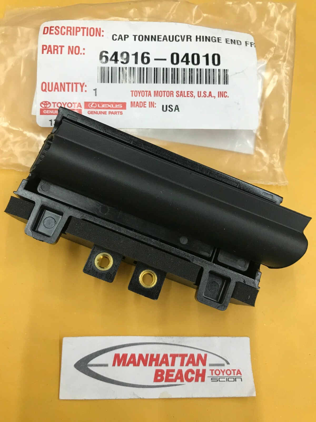 16-23 TACOMA TONNEAU COVER HINGE CAP LEFT FRONT DRIVER SIDE 64916-04010 ...