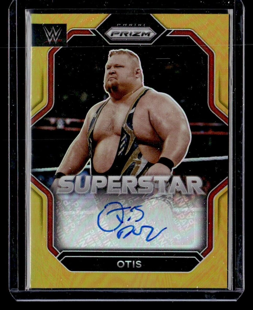 Otis 2023 Panini Prizm WWE SuperStar Auto Autograph Gold Prizm /10 Card ...