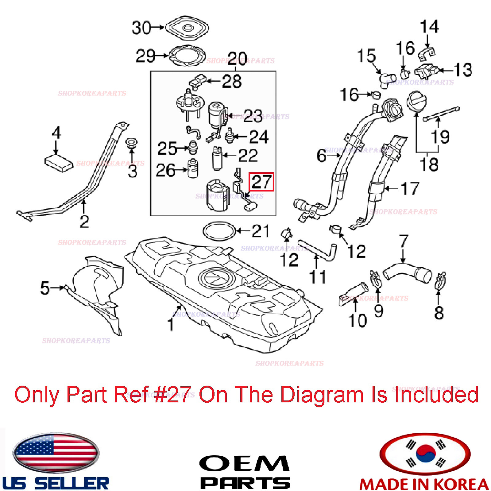 Genuine Fuel Tank Level Sender ⭐OEM⭐ Hyundai ACCENT Kia RIO 944601R000 ...