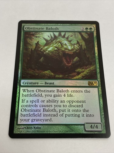 Obstinate Baloth - M11 - Magic the Gathering MTG / NM | eBay