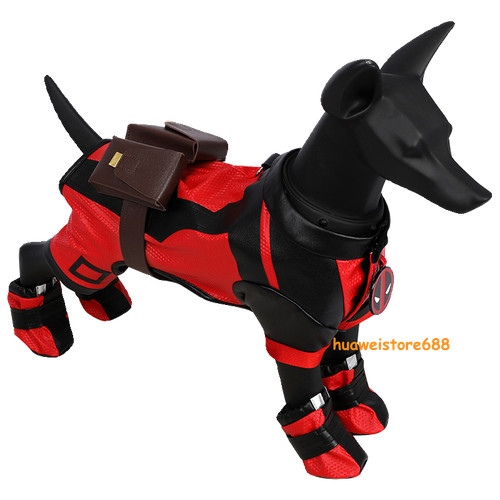 Deadpool 3 Dogpool Cosplay Leather Costume ALL BREED FIT Puppy Costume ...