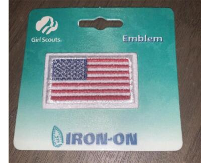 Girl Scouts AMERICAN FLAG Patches Crests Badges SCOUT GUIDE uniform ...