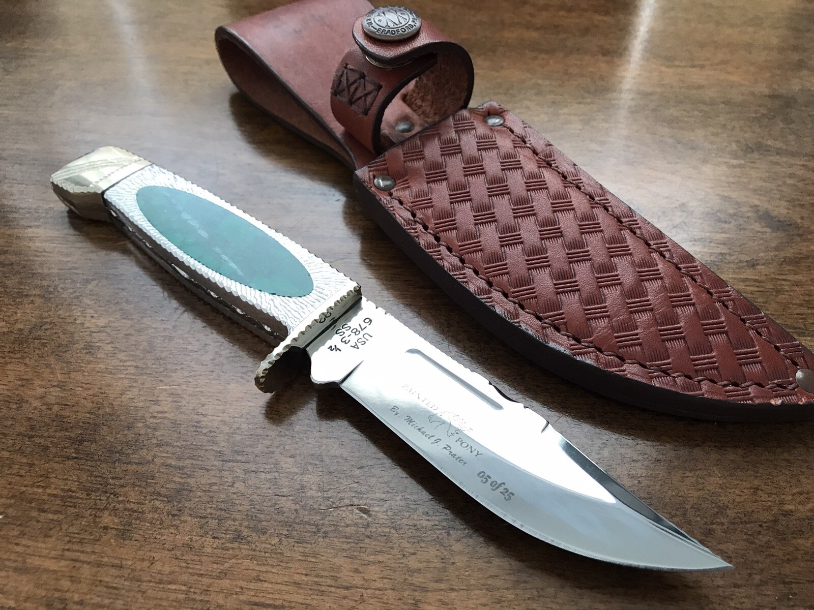 Case XX 678-3 1/2 Michael Prater Painted Pony Custom Fixed Blade Knife ...