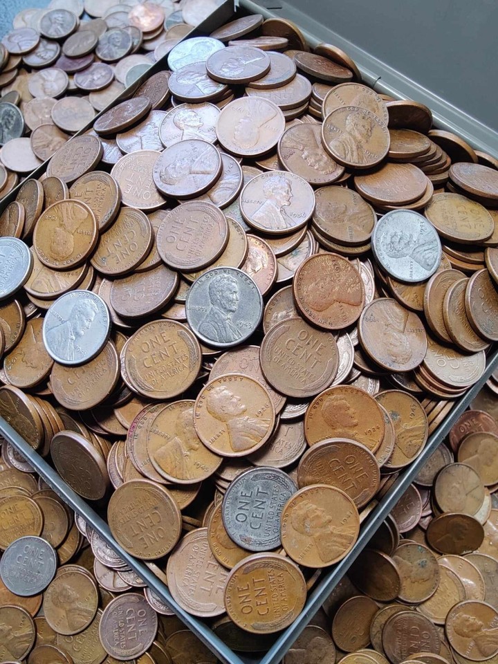 LOT of 1,000 (20 ROLLS) Unsearched Lincoln Wheat Cents 1c U.S. Estate ...