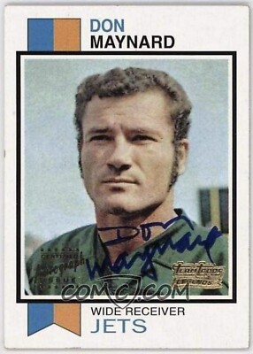 2001 Topps Certified Team Legends Don Maynard Autograph Card | eBay