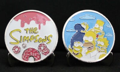 THE SIMPSONS FUN COLLECTIBLE CHALLENGE COIN SUPER HERO MOVIE CHARACTER ...