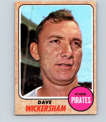 1968 TOPPS BASEBALL #288 DAVE WICKERSHAM MID GRADE JG | eBay