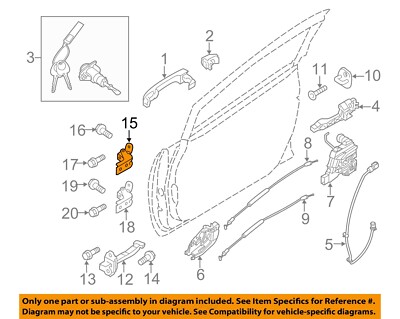 KIA OEM 12-24 Carnival Front Door Lock Hardware-Upper Hinge 793102V000 ...