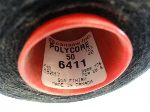 CANSEW POLYCORE 50 / 6411 SEWING MACHINE THREAD SPOOL TEX 40 NAVY BLUE ...