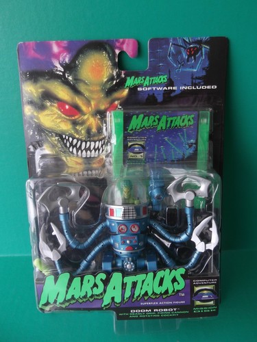 MARS ATTACKS "DOOM ROBOT" 4.5"IN W/SOFTWARE | eBay