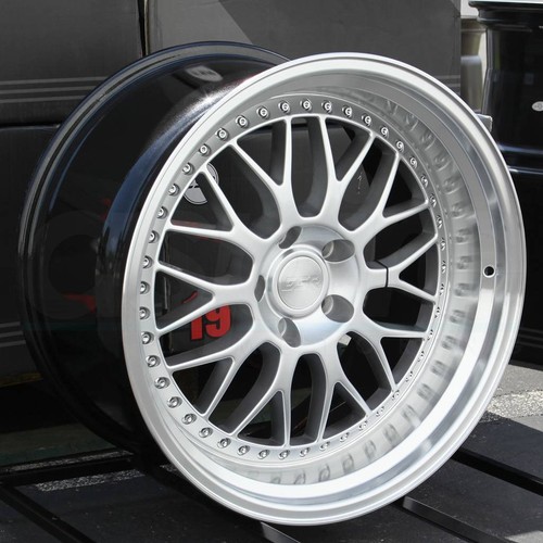 4-New 19" ESR SR01 SR1 Wheels 19x8.5 5x114.3 30 Hyper Silver Rims 73.1 ...