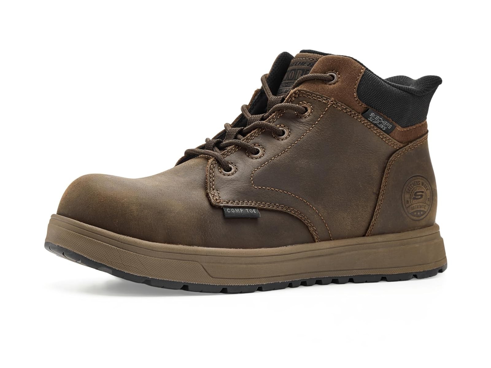 Man's Boots SKECHERS Work Declon Comp Toe | eBay
