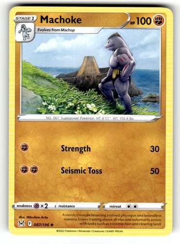 Machoke SWSH11: Lost Origin Uncommon 087/196 NM | eBay