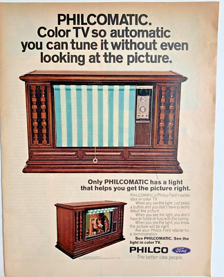 1972 Philco TV Print Ad Philcomatic Color Television | eBay