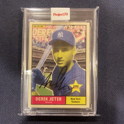 2021 Topps Project 70 Card #9 1961 Derek Jeter NY New York Nico Signed ...