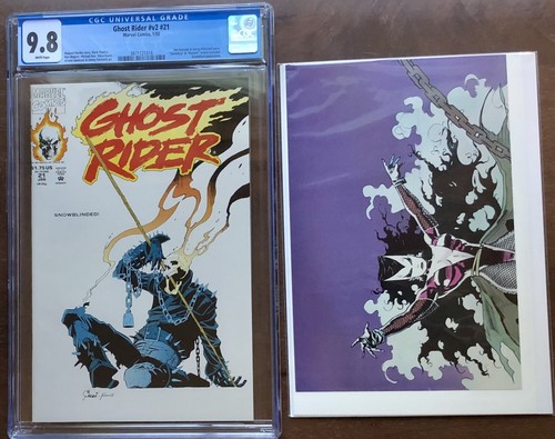 Ghost Rider #21 CGC 9.8 (#v2 1992) 1st Michael Badilino (Vengeance) w ...