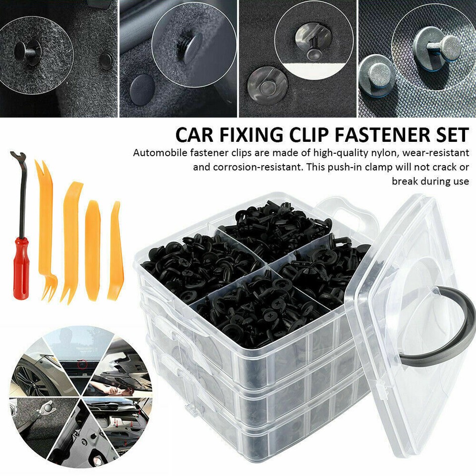 750 Pcs Car Retainer Clips Auto Fasteners Push Trim Clips Pin Rivet ...