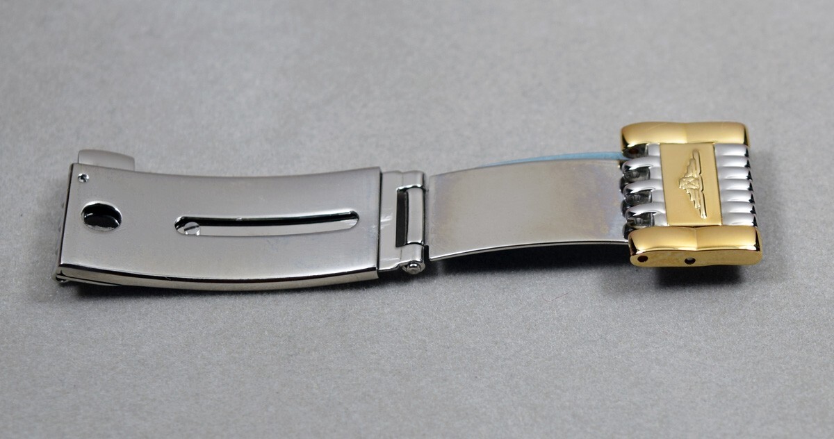 Longines Gold Plated & Steel Watch Bracelet Folding Clasp 150-37626 ...