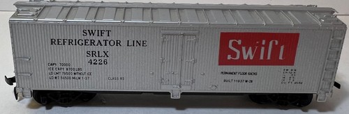 HO Scale Vintage TYCO, Swift Refrigerator Line SRLX 4226 Reefer Box Car ...