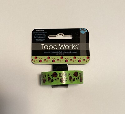 SandyLion Tape Works Ladybug Washi Tape , Decorative Scrapbook Tape 50 ...
