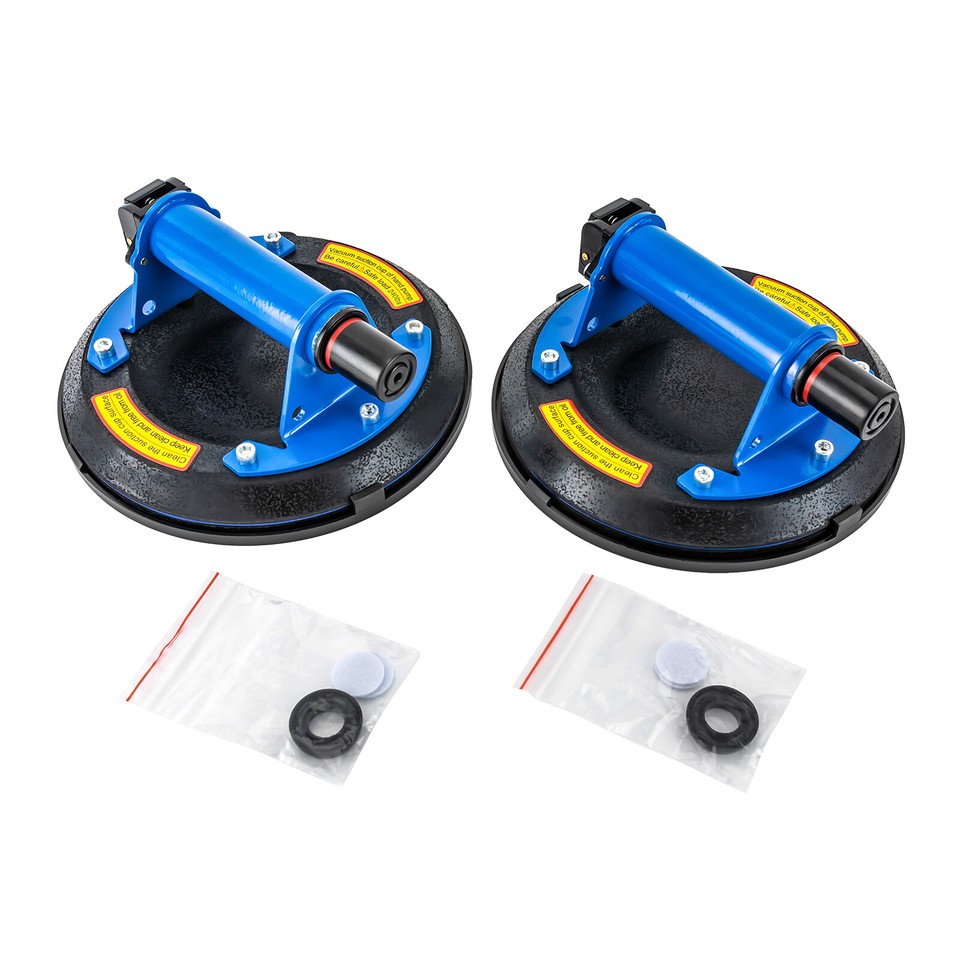 2pcs 8" Glass Suction Cups Windshield Heavy Duty Vacuum Tile Lifting ...