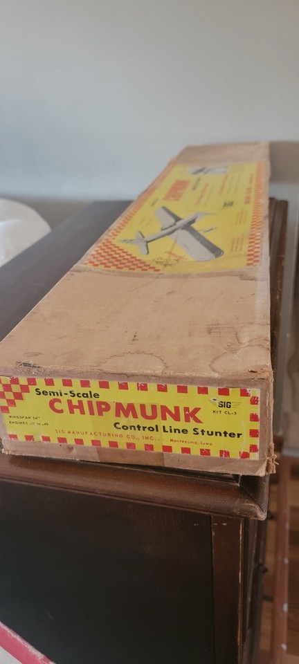 Vintage Semi Scale Sig Kit Chipmunk Control line Stunter Kit | eBay