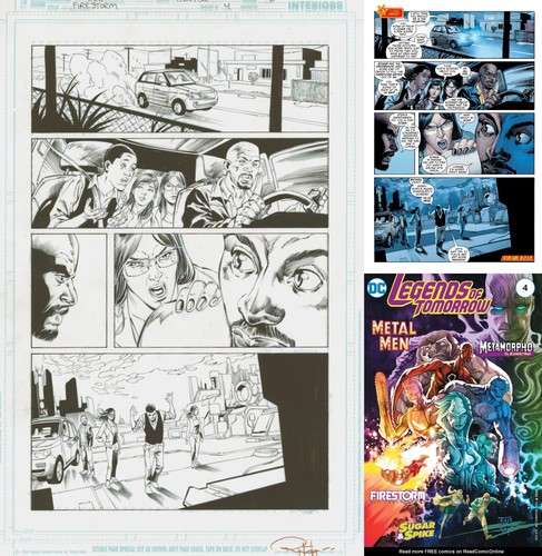 Gerry Conway Firestorm Legends of Tomorrow #4 Pg. 5 Original Art ...