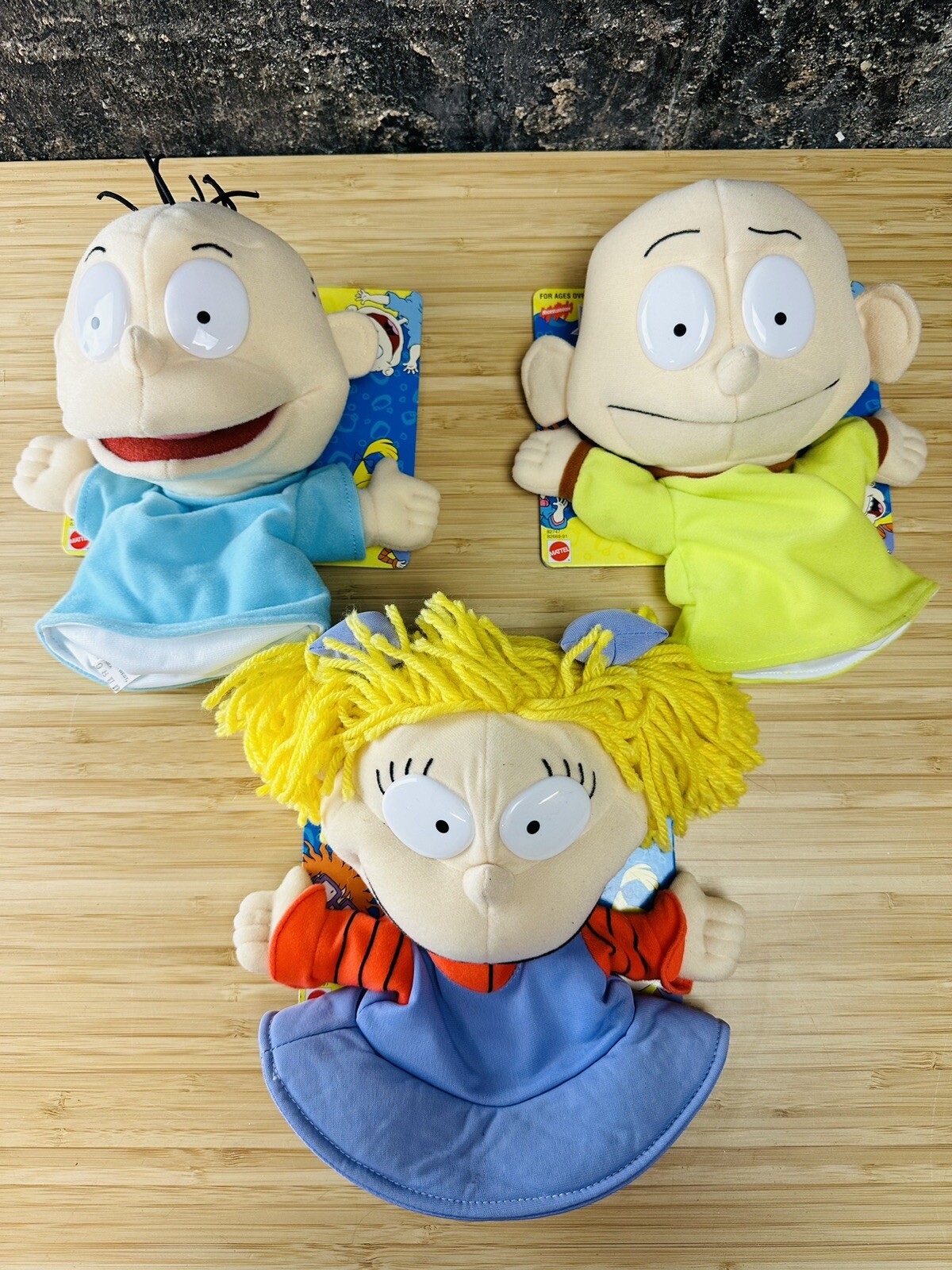 New RUGRATS Plush Hand PUPPETS Lot Of 3 1998 Nickelodeon Angelica Baby ...