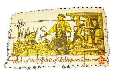 Authentic U S Postage Stamp 8 Cents Rise Of The Spirit Of Independence ...