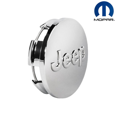 Mopar 2005-2021 Jeep CHROME Center Caps 55mm 2 3/16" 5HT59SZ0AC OEM NEW ...