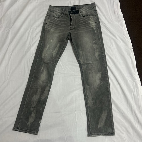 RTA Size 25 Skinny Jeans pants denim Grey painted Made in USA slim pant ...