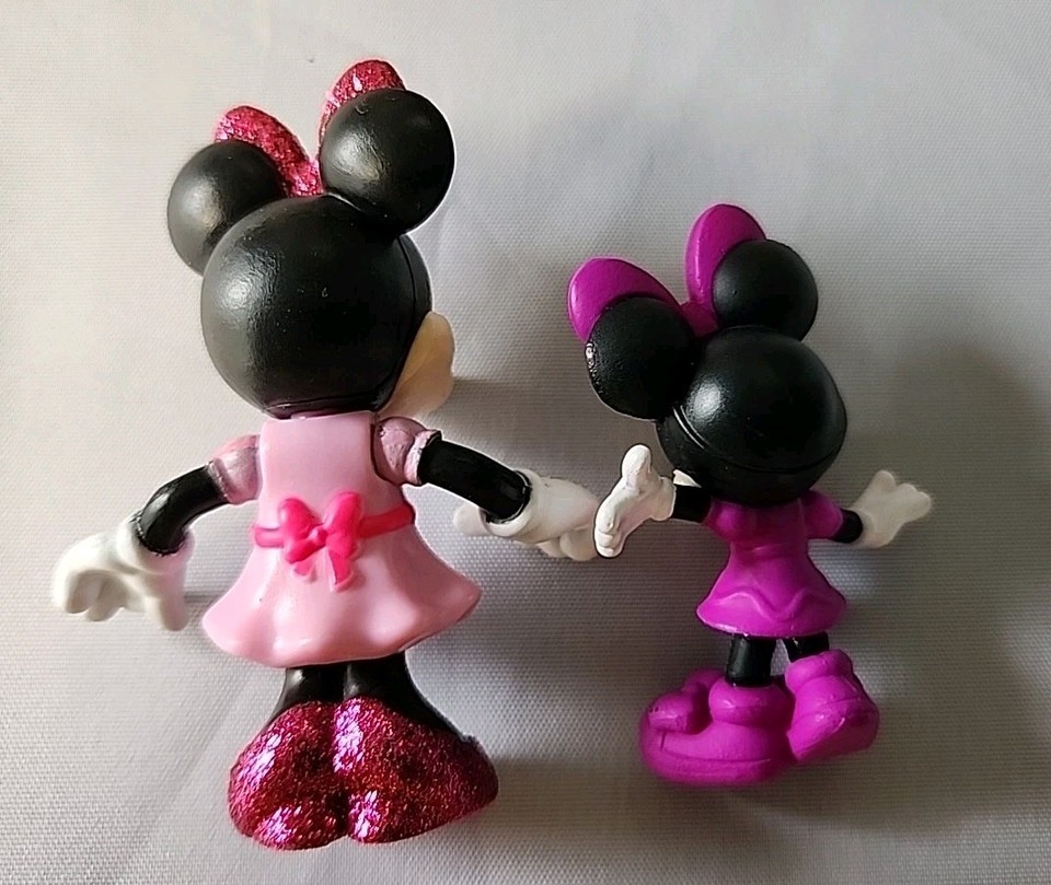 Lot 6 Disney Figures Cake Toppers Minnie & Baby, Donald & Daffy Duck ...