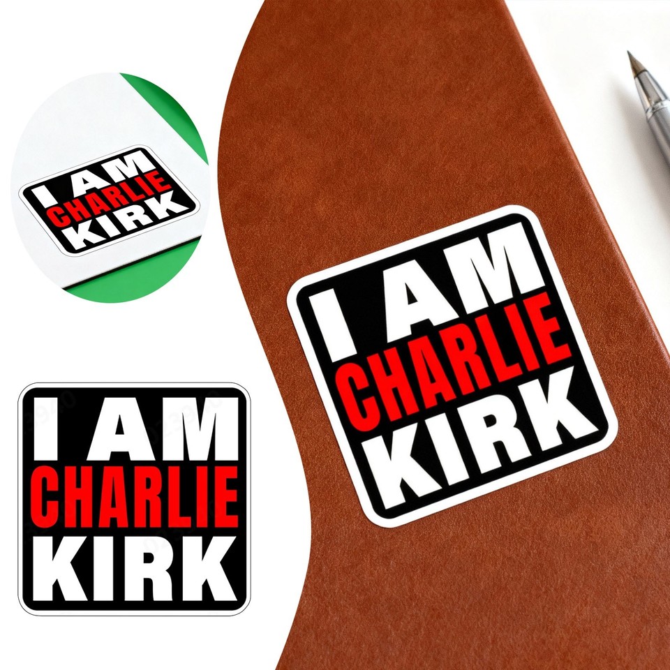 10PCS I Am Charlie Kirk Sticker - TPUSA Freedom Loving Memory Vinyl ...
