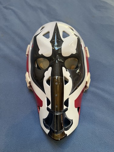 Gary “the axe” Smith Fiberglass NHL Goalie Mask With Backplate + Straps ...
