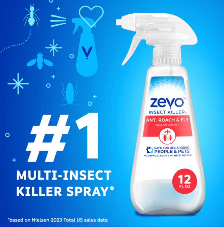 ZEVO Ant, Roach, & Multi-Insect Trigger Spray - Lot Of 8, 12 Ounce ...