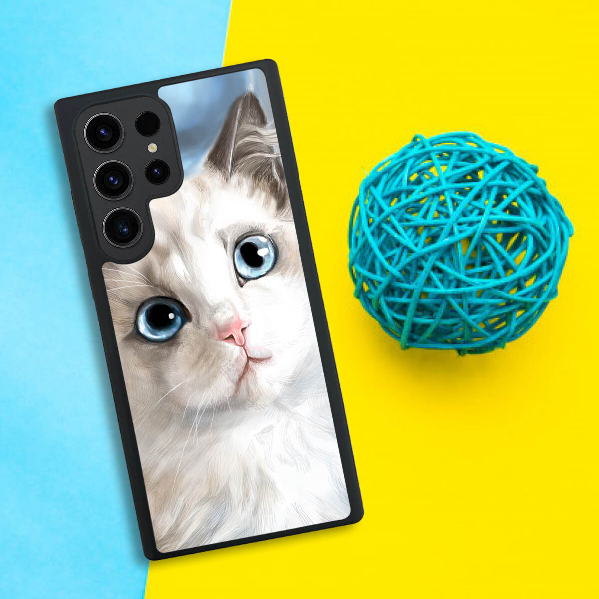 ( For Samsung S24 Ultra ) Back Case Cover H23268 Kitten Cat | eBay