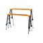 2Pc Mastercraft Sawhorse Metal Folding Non-slip Surface Saw Horse 120KG ...
