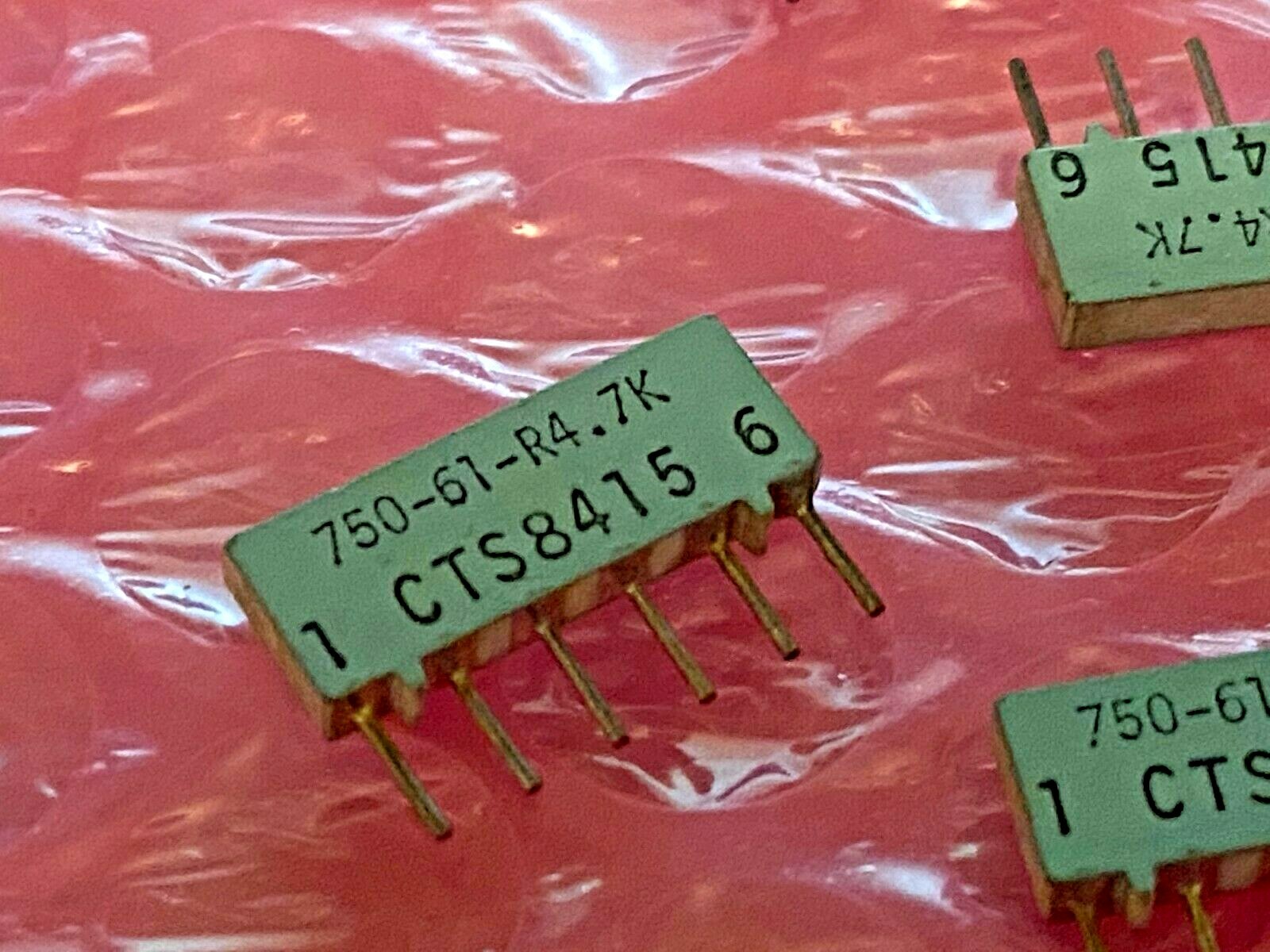 CTS Resistor 750-61-R4.7K Bussed Resistor Network 4.7K lot of 25 | eBay