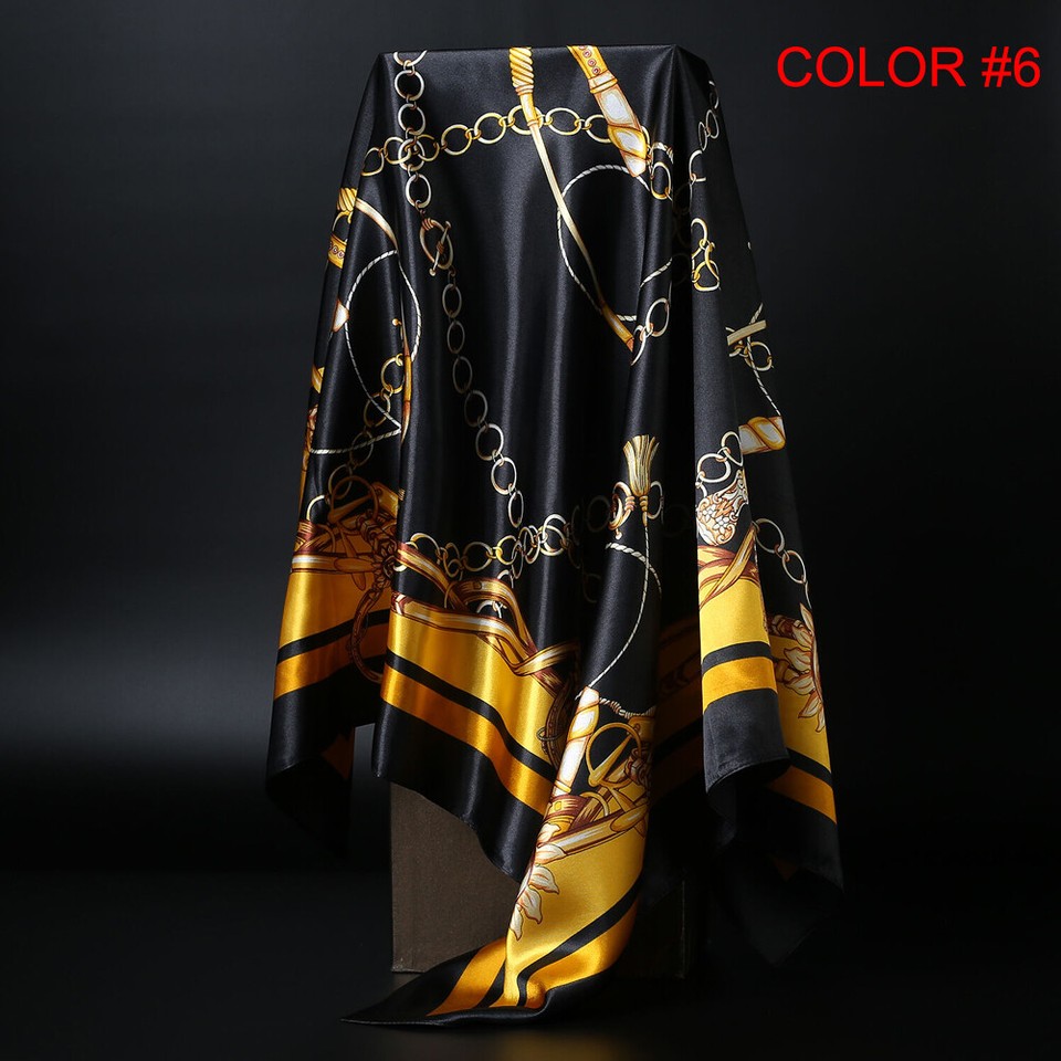 Women's Scarf Silk felling Square Head Scarfs 35"*35"(120 Styles) SHIP ...
