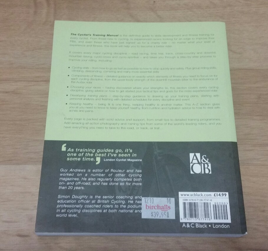 The Cyclist's Training Manual - Guy Andrews & Simon Doughty | eBay